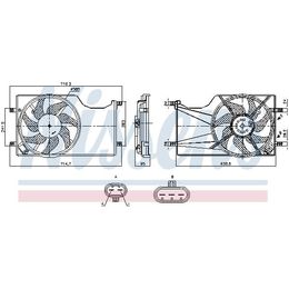 NISSENS Lüfter, Motorkühlung Ø385mm 385mm für VAUXHALL OPEL 39059783 850098