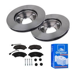 ATE Bremsensatz, Scheibenbremse vorne rechts links belüftet 300mm für PEUGEOT FIAT CITROËN 4249H9 51740247 4246K3 1420-22589