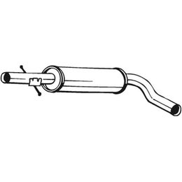 BOSAL Mittelschalldämpfer für SKODA VW SEAT AUDI 1J0253209 1J0253209M 1J0253209L 105-109
