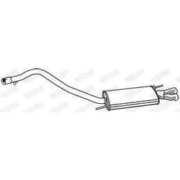 WALKER Endschalldämpfer für VW 044253609J JZW253609BE 044253609L 19692