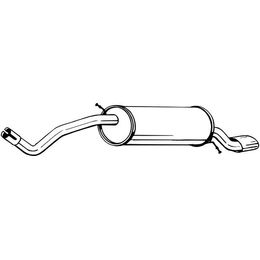 BOSAL Endschalldämpfer für VW 6R6253609AG 6R6253609J 279-495