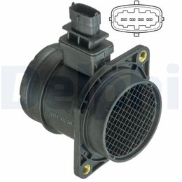 DELPHI Luftmassenmesser 12V für ALFA ROMEO FIAT LANCIA 71787997 71787952 71788006 AF10403-12B1