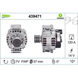 Valeo Generator NEW ORIGINAL PART 14V 120A für BEIJING BENZ (BBDC) MERCEDES-BENZ A271154080280 A2711540802 2711540902 439471
