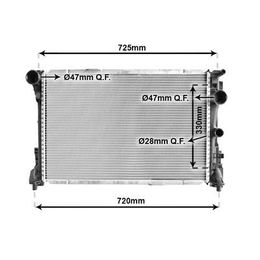 Van Wezel K&uuml;hler, Motork&uuml;hlung f&uuml;r MERCEDES-BENZ 0995006203 A099-500-6203 A0995006203 30002575
