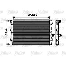 Valeo Kühler, Motorkühlung für SKODA VW SEAT AUDI 1K0121251EH 3C0121253Q 1K0121251AB 734333