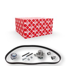 febi bilstein Wasserpumpe + Zahnriemensatz mit Anbaumaterial für SKODA VW SEAT AUDI MAN 65.96821.0000S4 04L109119J 65.06500.6008S4 104866