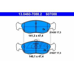ATE Bremsensatz, Scheibenbremse vorne rechts links belüftet 247mm für PEUGEOT CITROËN 425134 425167 91517695 1420-42811