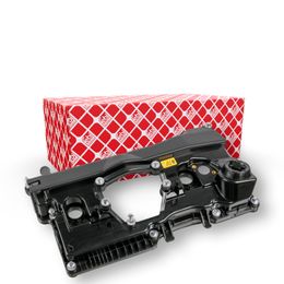 febi bilstein Zylinderkopfhaube mit Dichtung schwarz für BMW 11127509523 11127568582 11127526671 178579