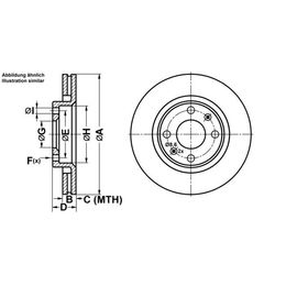 ATE Bremsensatz Universal vorne rechts links belüftet 266mm für PEUGEOT CITROËN VAUXHALL OPEL 425214 3556159 424983 IJF1419D49