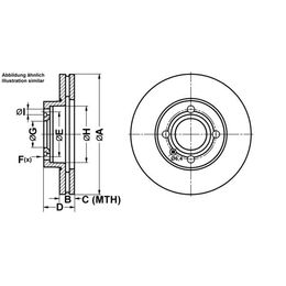 ATE Bremsensatz-Vorderachse IJF1417KI0 Bremsensatz, Scheibenbremse vorne rechts links bel&uuml;ftet 239mm f&uuml;r SEAT VAG 1GD698151 321698151C 191698151C