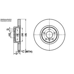 ATE Bremsensatz-Vorderachse IJF14165D0 Bremsensatz, Scheibenbremse vorne rechts links voll 281mm f&uuml;r FIAT 9948476 60658567 77362193