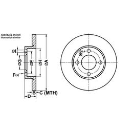 ATE Bremsensatz-Vorderachse Bremsensatz, Scheibenbremse vorne rechts links voll 239mm f&uuml;r SEAT VAG 3256153012 357698151 ZBA615301 IJF1417W42