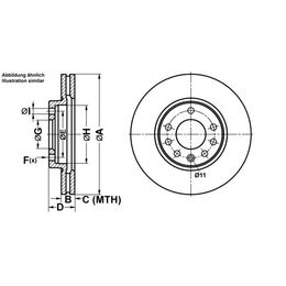 ATE Bremsensatz-Vorderachse IJF1418Q10 Bremsensatz, Scheibenbremse vorne rechts links bel&uuml;ftet 280mm f&uuml;r VAUXHALL OPEL CHEVROLET 93176114 93197592 569