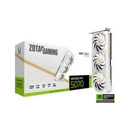 Zotac GeForce RTX 5070 AMP WHITE Edition, Grafikkarte DLSS 4, 3x DisplayPort, 1x HDM