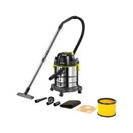 Ryobi R18WDV-0 18 V ONE+, Nass-/Trockensauger schwarz/edelstahl, Akkusauger, ohne Akku und Ladeger&auml;t