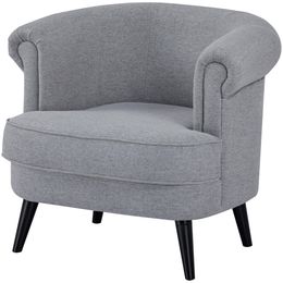Sessel Inosign "HUTSELL in Cord und Webstoff, TV-Sessel oder Relax-Sessel", grau (hellgrau), B:80cm H:72cm T:74cm, Holzgestell, Schaum-Polsterung, Holzbeine und pflegeleichter Bezug, Sessel, passt in jedes Wohnzimmer
