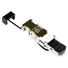 Metz Connect 1401405012-I RJ45 Steckverbinder CAT 6A 1401405012-I Stecker, gerade Pole: 8P8C Polzahl Sensoren 8P8C Schwarz 1 St.