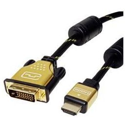 ROLINE GOLD Monitorkabel DVI (24+1) - HDMI, ST/ST, 1,5 m