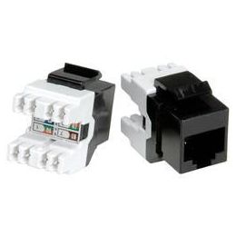 ROLINE Cat.5e (Class D) Keystone, RJ-45, ungeschirmt, schwarz