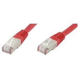 econ connect F6TP1RT RJ45 Netzwerkkabel, Patchkabel CAT 6 S/FTP 1.00 m Rot Paarschirm 1 St.