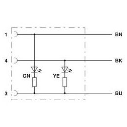 Phoenix Contact 1508459 Sensor-/Aktor-Anschlussleitung 5.00 m Polzahl Sensoren: 3 1 St.