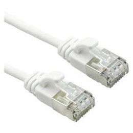 ROLINE U/FTP DataCenter Patchkabel Cat.6A (Class EA), LSOH, slim, wei&szlig;, 0,3 m
