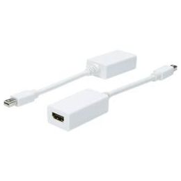 Digitus AK-340411-001-W DisplayPort / HDMI Adapter [1x Mini-DisplayPort Stecker - 1x HDMI-Buchse] Wei&szlig; 15.00 cm