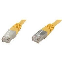 econ connect F6TP0,5GE RJ45 Netzwerkkabel, Patchkabel CAT 6 S/FTP 0.50 m Gelb Paarschirm 1 St.