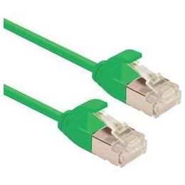 ROLINE U/FTP DataCenter Patchkabel Cat.6A (Class EA), LSOH, slim, gr&uuml;n, 0,5 m