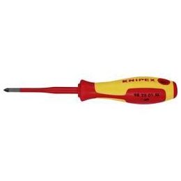 Knipex Pozidriv&reg; 98 25 01 SL VDE Kreuzschlitz-Schraubendreher PZ 1 Klingenl&auml;nge: 80 mm