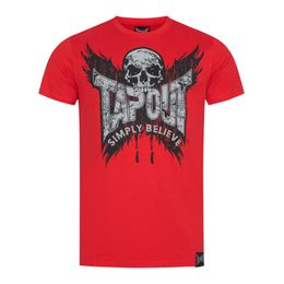 Tapout Shirt 'Creston' Herren Gr&ouml;&szlig;e L grau / rot / schwarz