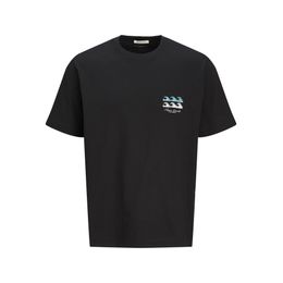 Jack & Jones Jack & Jones T-Shirt 'JORCanggu' Herren Gr&ouml;&szlig;e L creme / hellblau / jade / schwarz