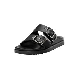 Pull&Bear Pull&bear Pantolette Damen Gr&ouml;&szlig;e 41 schwarz / silber