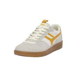 Pull&Bear Pull&bear Sneaker Herren Gr&ouml;&szlig;e 40 hellgrau / orange / wei&szlig;
