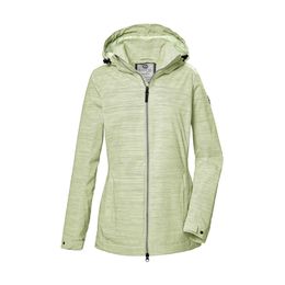 G.I.G.A. by Killtec Funktionsjacke "GS 67 WMN JCKT", Damen, Gr. 40, gr&uuml;n, Obermaterial: 100% Polyester;Futter: 100% Polyester, G.I.G.A. DX BY KILLTEC, Jacken Funktionsjacke, Gestreifte Damen Outdoorjacke, wasserabweisend, 2-Wege-Rei&szlig;verschluss