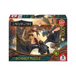 Schmidt Spiele Drachenz&auml;hmen leicht gemacht: Ready to Strike, Puzzle 1000 Teile