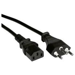 VALUE Netzkabel T12 auf C13, schwarz, 1,8 m