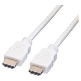 VALUE HDMI High Speed Kabel mit Ethernet, wei&szlig;, 7,5 m