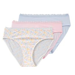 Gina Benotti 3 Damen Slips mit Spitze