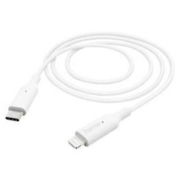hama 00201598 Ladekabel, USB-C - Lightning, 1 m, Wei&szlig;