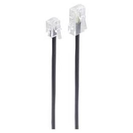 Shiverpeaks ISDN Anschlusskabel [1x RJ11-Stecker 6p4c - 1x RJ45-Stecker 8p4c] 6 m Schwarz