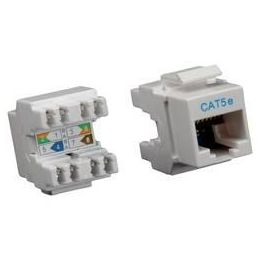 ROLINE Cat.5e (Class D) Keystone, RJ-45, ungeschirmt, lichtgrau
