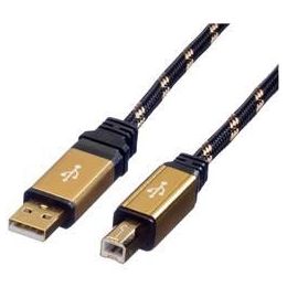 ROLINE GOLD USB 2.0 Kabel, Typ A-B, 4,5 m