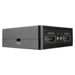 LINDY 38358 2 Port HDMI-Splitter 3840 x 2160 Pixel Schwarz