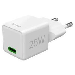 hama 00201981 Schnellladeger&auml;t, USB-C, Super-Mini-Charger, PD, 25 W, Wei&szlig;
