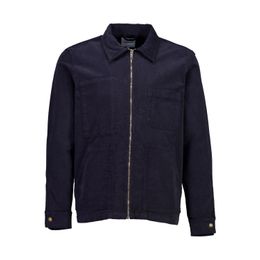 Cordjacke LINDBERGH "LINDBERGH Cordhemd", Herren, Gr. L, blau (navy), Obermaterial: 98% Baumwolle, 2% Elasthan, Jacken