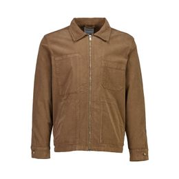 Cordjacke LINDBERGH "LINDBERGH Cordhemd", Herren, Gr. L, beige (sand), Obermaterial: 98% Baumwolle, 2% Elasthan, Jacken