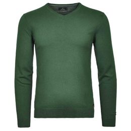 Ragman V-Ausschnitt-Pullover Tannengrün-368 52 52 Baumwolle-Kaschmir-Mix