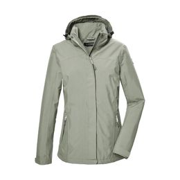 Killtec Outdoorjacke »KOS 26 WMN JCKT« Funktionsjacke: wasser- und winddicht, atmungsaktiv, abnehmbare Kapuze graugrün 44 44 Damen Funktionsjacke...
