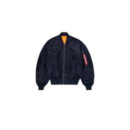 Alpha Industries Bomberjacke »Men - Bomber Jackets MA-1 Heritage« rep.blue S S Flight Nylon Stoff